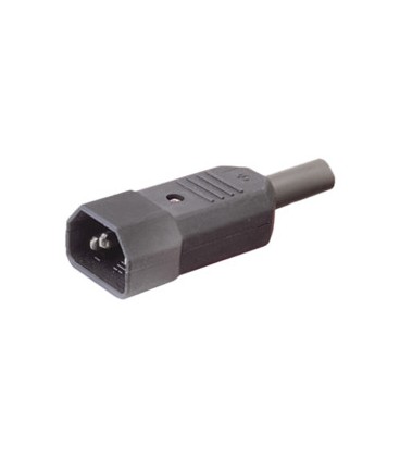 Conector IEC 320 macho.