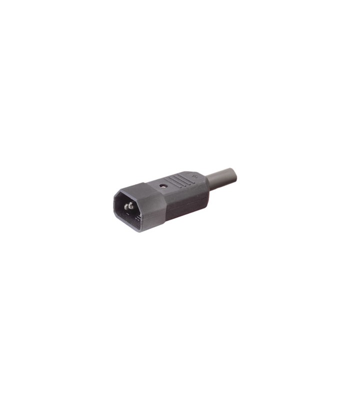 Conector IEC 320 macho.